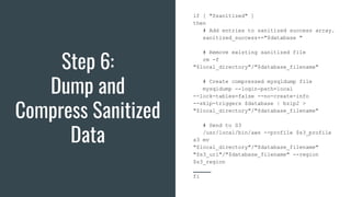 Automated Database Sanitization with AWS | PDF | Cloud Computing | Internet