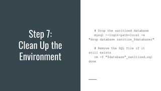 Automated Database Sanitization with AWS | PDF | Cloud Computing | Internet