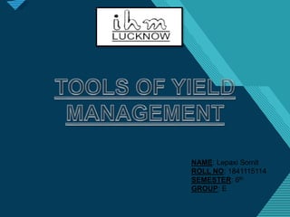 Tools of yield management | PPT