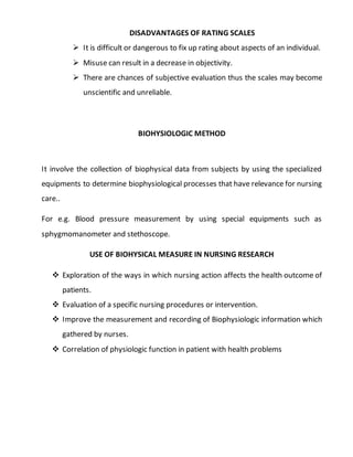 TOOLS / INSTRUMENT OF DATA COLLECTION | PDF