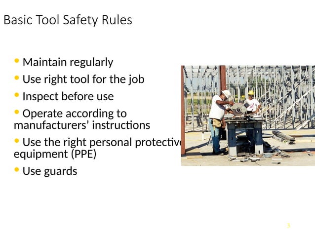 Tools PPT-2.ppt presentation regarding machine tools and hand tools ...
