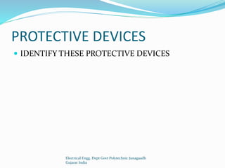 Tools and protective devices for the maintenance of electrical items | PPTX