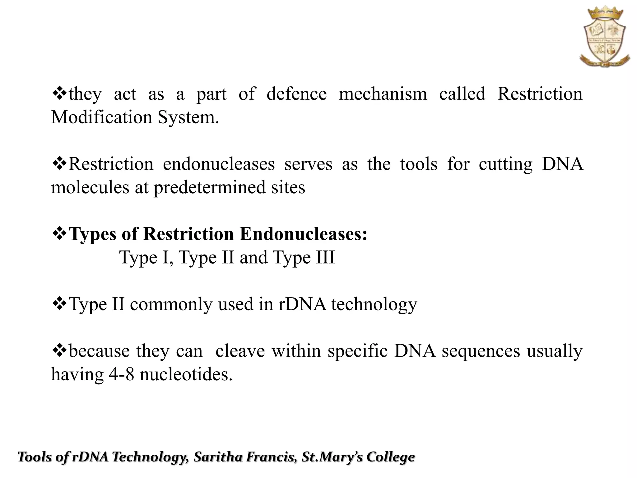 Biotechnology:Basic tools of Recombinant DNA Technology | PPTX