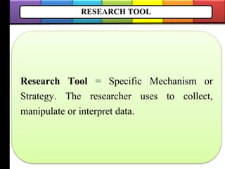 Research Tools & Techniques | PPTX