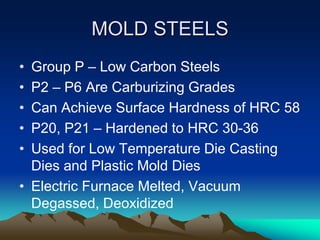 basics of Tool steel | PPTX