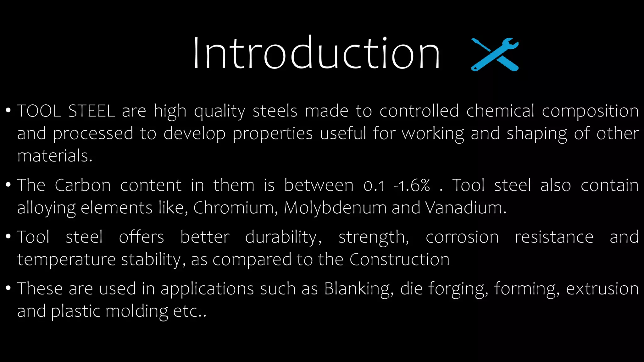 TOOL STEEL.pptx | Chemistry | Science