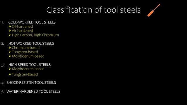 TOOL STEEL.pptx | Chemistry | Science