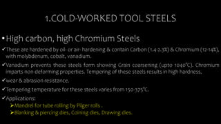 TOOL STEEL.pptx | Chemistry | Science