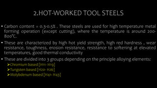 TOOL STEEL.pptx | Chemistry | Science