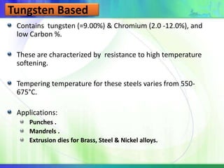 TOOL STEELS & THEIR HEAT TREATMENT | PPTX