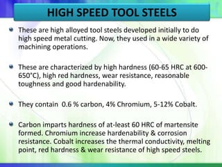 TOOL STEELS & THEIR HEAT TREATMENT | PPTX