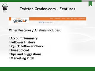 Tools to analyze your Twitter activity | PPT