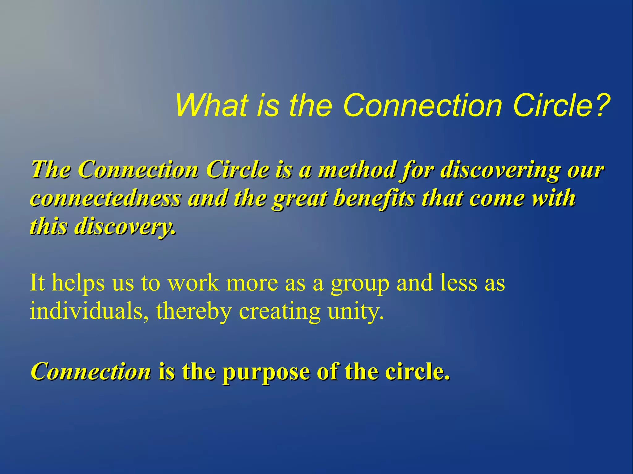 Tools to conduct connection circles1 december16 | ODP