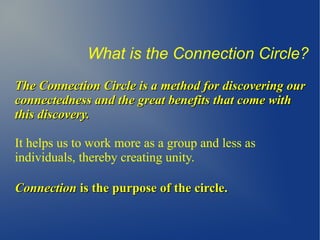 Tools to conduct connection circles1 december16 | ODP