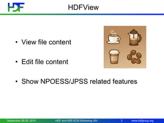 HDF Tools Tutorial | PPT
