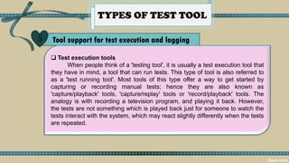 tool support for testing | PPT
