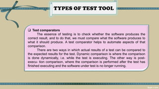 tool support for testing | PPT