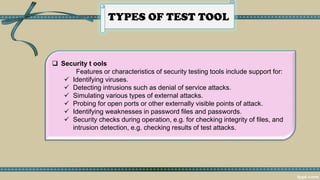 tool support for testing | PPT