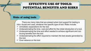 tool support for testing | PPT