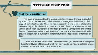 tool support for testing | PPT