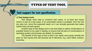 tool support for testing | PPT