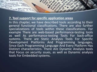 Tool Support For Testing | PPT