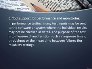Tool Support For Testing | PPT