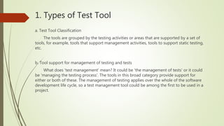 Tool support for testing | PPTX | Shareware and Freeware | Computer ...