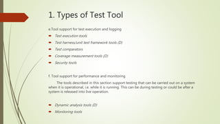 Tool support for testing | PPTX | Shareware and Freeware | Computer ...