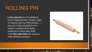 TOOLS USED IN BREAD AND PASTRY PRODUCTION | PPTX