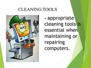 Tools Used In PC Hardware Servicing | PPTX