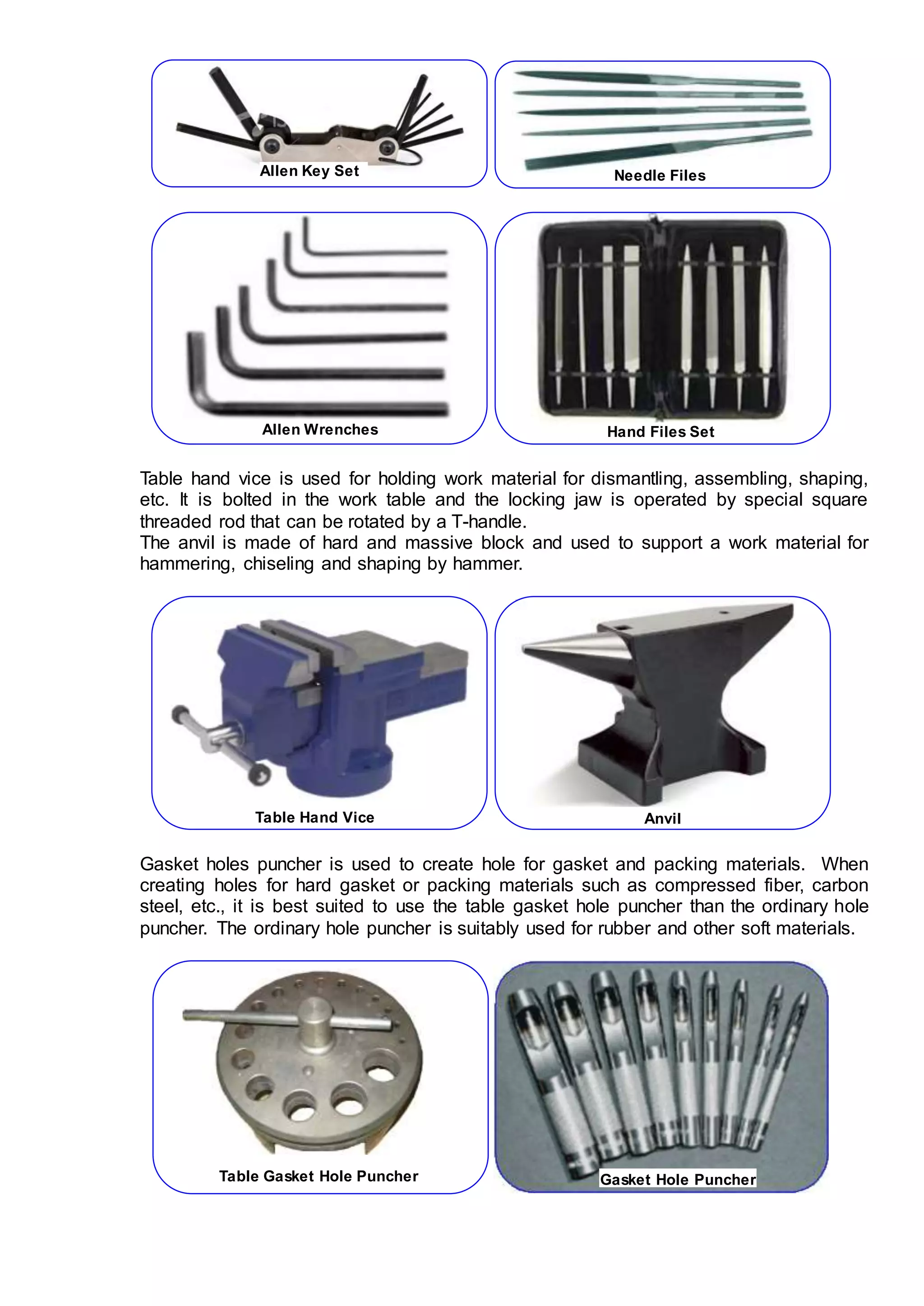 Tools, Valves & Materials for Marine Use | DOCX