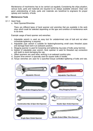 Tools, Valves & Materials for Marine Use | DOCX
