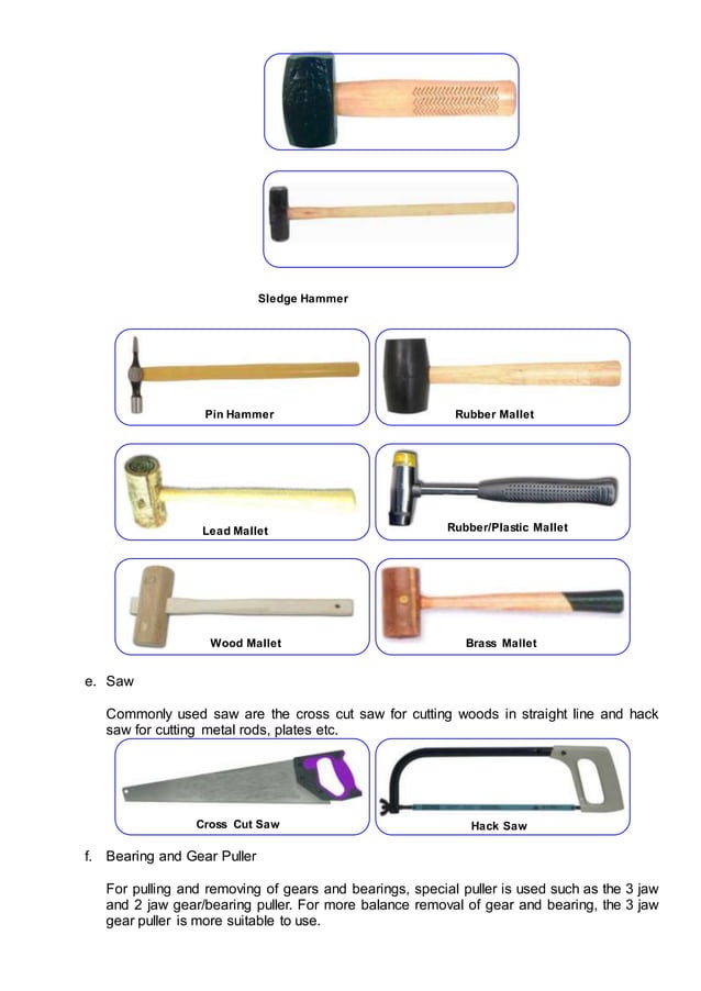 Tools, Valves & Materials for Marine Use | DOCX