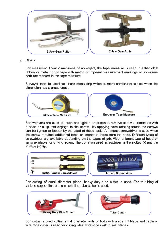 Tools, Valves & Materials for Marine Use | DOCX