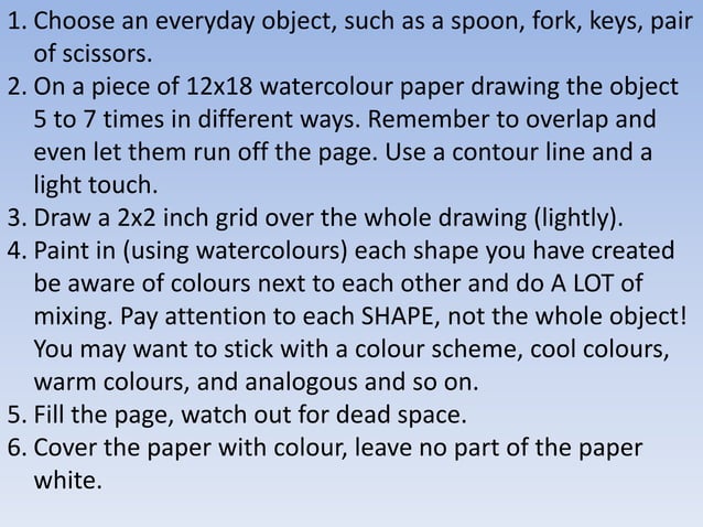 Tool watercolour painting power point | PPTX