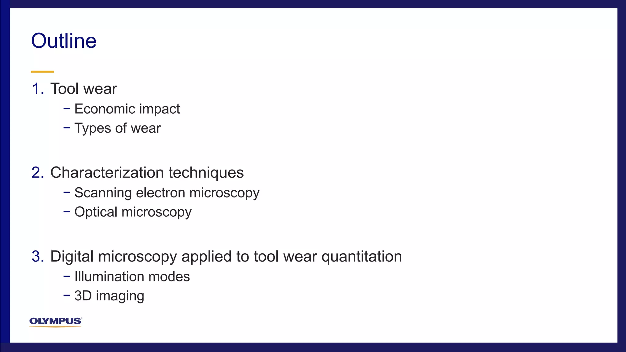 Tool Wear Detection And Quantitation By Digital Microscopy Ppt