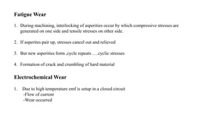 Tool Wear and Thermal Aspects of machining | PPTX
