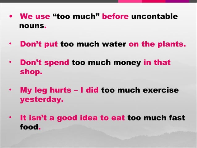 Too much. too many, not enough iiº ppt | PPT | Nutrition | Healthy Living