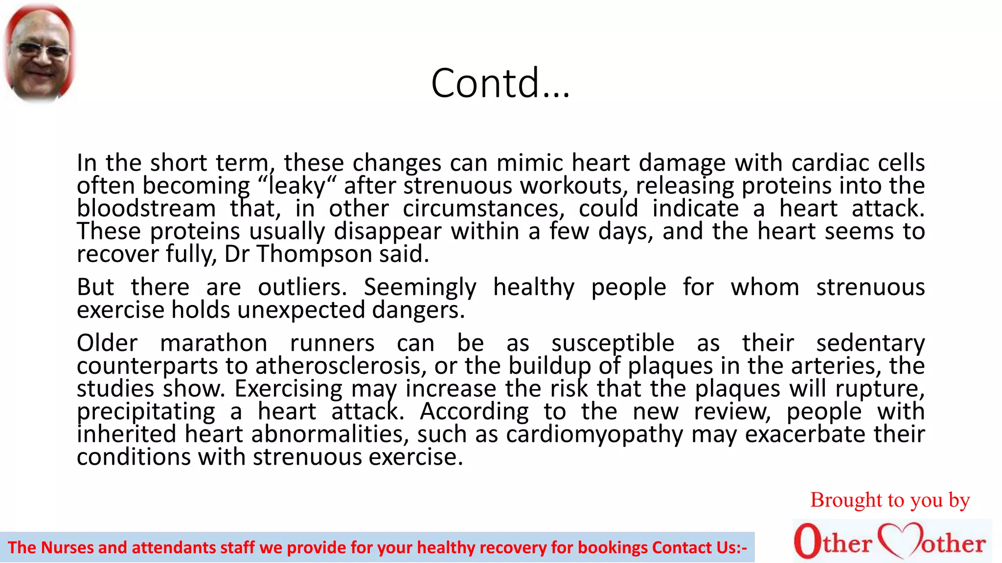 Too much exercise is bad for heart | PPTX