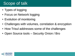 Logging : How much is too much? Network Security Monitoring Talk ...