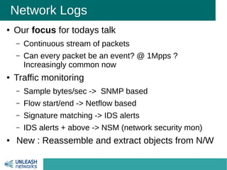 Logging : How much is too much? Network Security Monitoring Talk ...