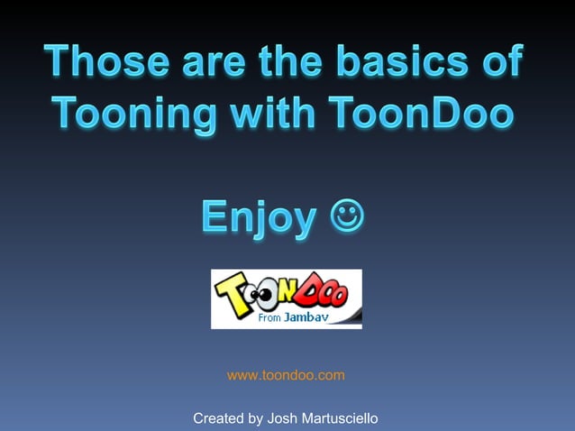 Toondoo Tutorial - Josh | PPT