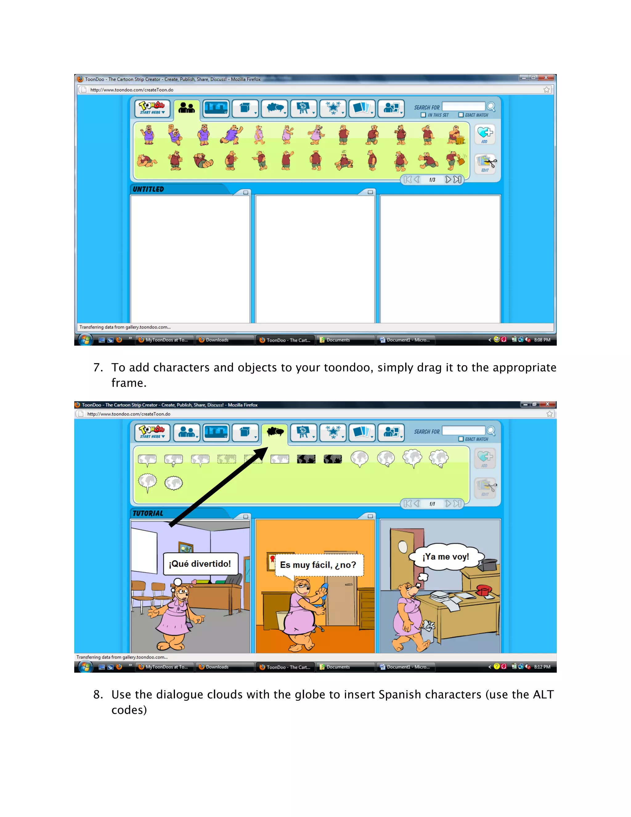 Toondoo tutorial | PDF