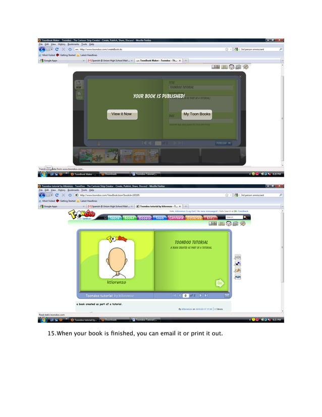 Toondoo tutorial | PDF