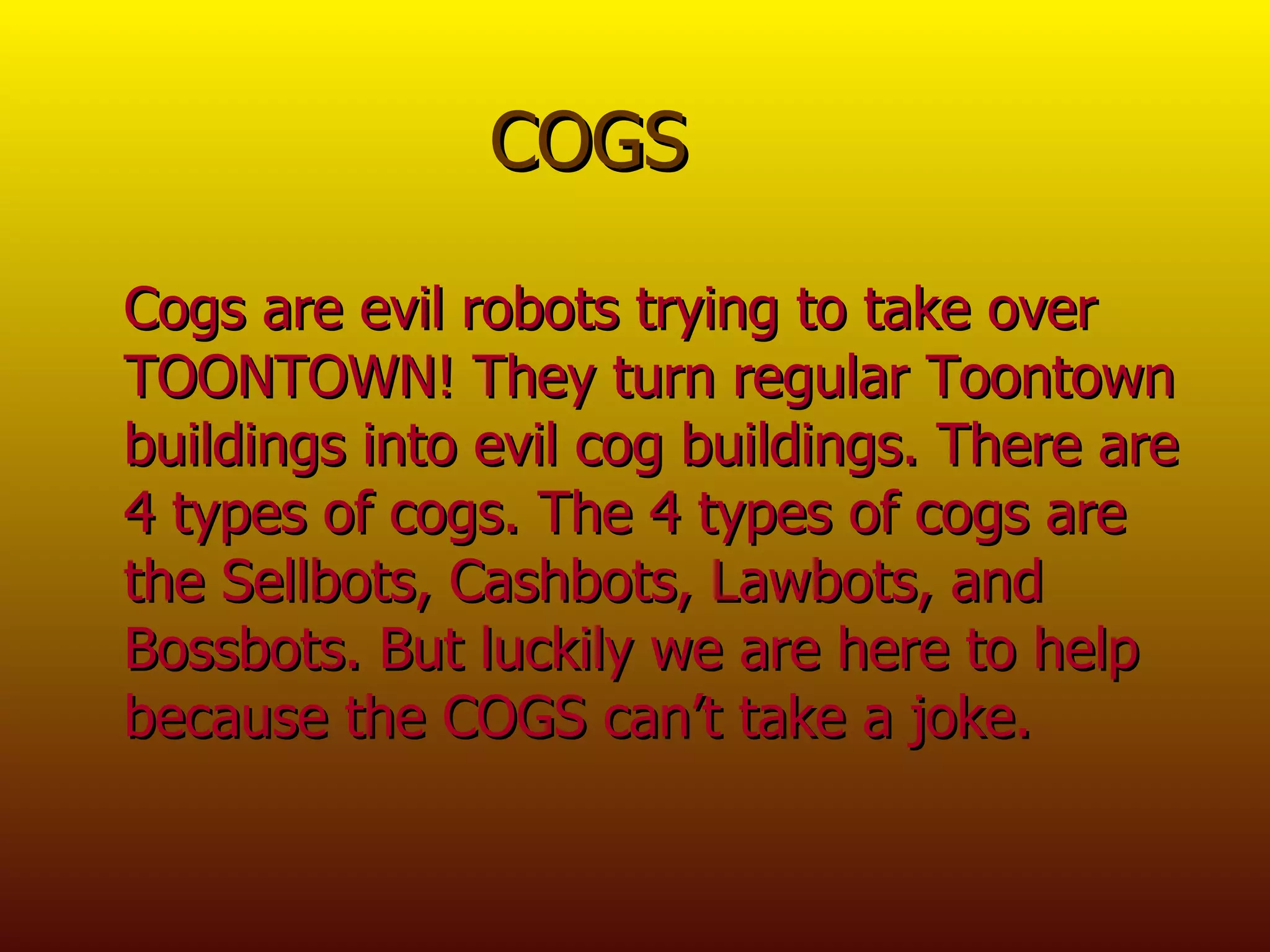 Toontown Slideshow | PPT