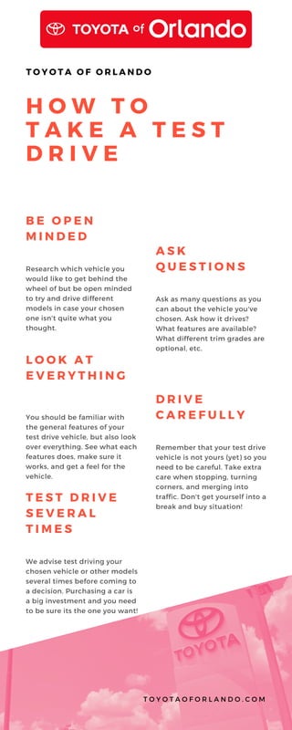 How to Take a Test Drive (The Right Way) | PDF