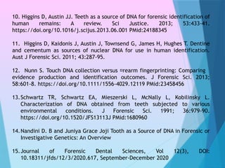 TOOTH- A UNIQUE SOURCE OF DNA IN FORENSIC ODONTOLOGY.pptx