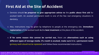 Dental Avulsion & its Management | PPTX