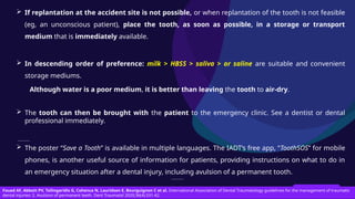 Dental Avulsion & its Management | PPTX